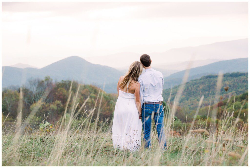 Asheville Mountaintop Engagement Photographer | Allie and Corey